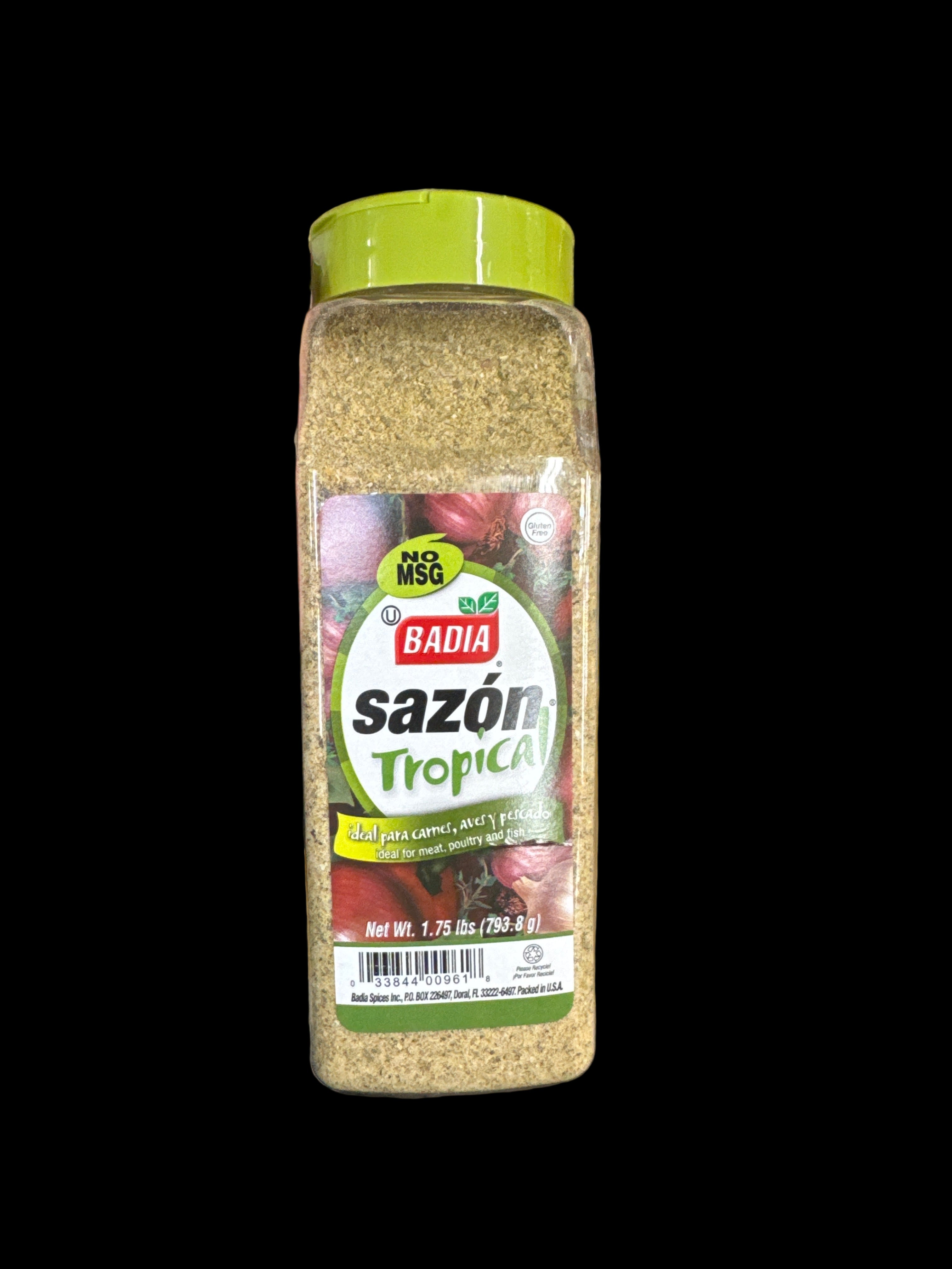 Badia Sazón Tropical (1.75 lb / 793.8 g) [Green Cap] – Rompelooo