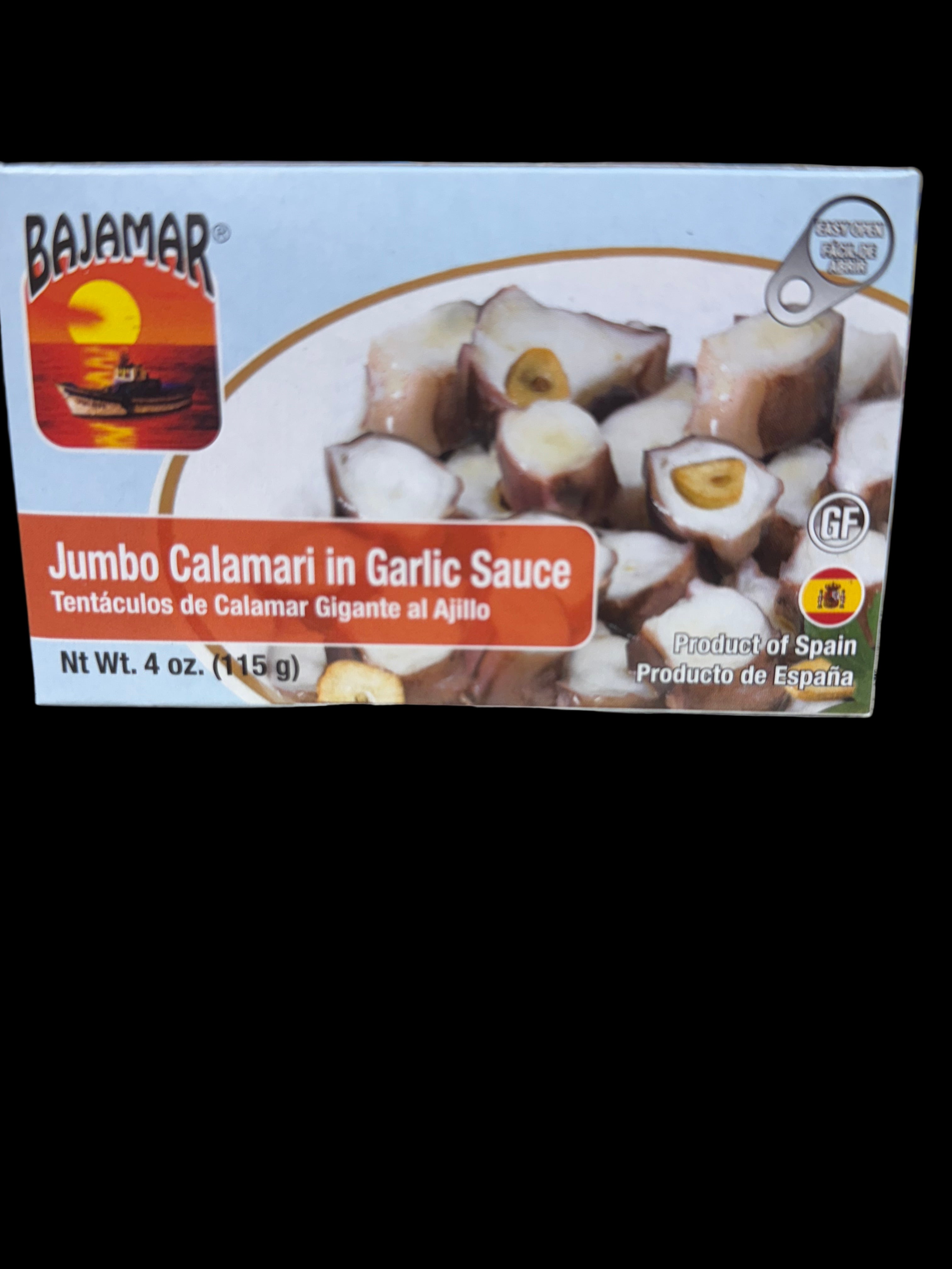 Bajamar Jumbo Calamari in Garlic Sauce – Rompelooo